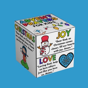 Advent Prayers Coloring Cube, Bible Activity, Kids Bible Lesson, Memory ...