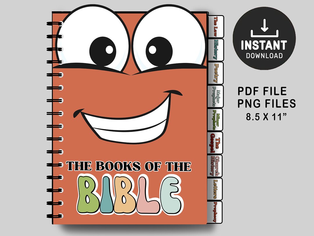 Books of the Bible Flip Book, Old and New Testament, 66 Books, Bible ...