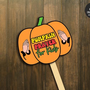 Pumpkin Prayer Fan Craft: Kids Sunday School Bible Lesson (digital ...