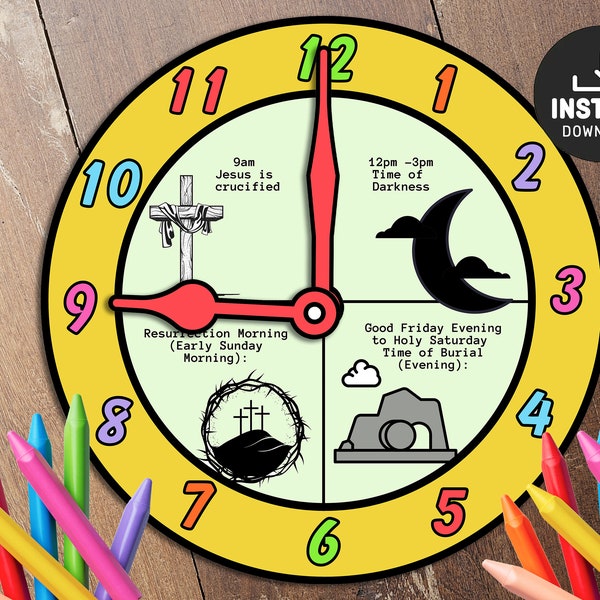 Printable Clock Craft - Etsy