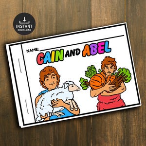 Cain and Abel Mini Book, Bible Lesson Kids, Bible Lesson, Memory Game ...