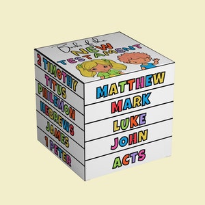 Books of the Bible, Old & New Testament Coloring Cube, Bible Activity ...