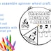 Shadrach, Meshach & Abednego Coloring Wheel, Printable Bible Activity ...