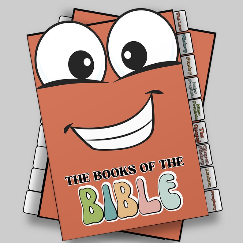 Books of the Bible Flip Book, Old and New Testament, 66 Books, Bible ...