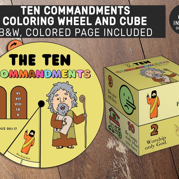Ten Commandments Cube - Etsy