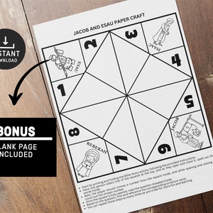 Jacob and Esau Craft, Sunday School Crafts, Fortune Teller, Bible Story ...