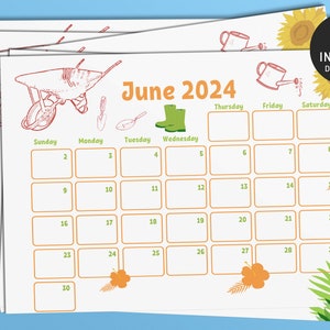 Printable Calendars, Printable Kids Calendars, 2024 Calendars ...