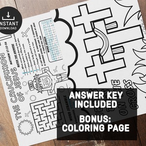 The Crucifixion of Jesus, Easter Story Craft, Easter Story Cross, Bible ...