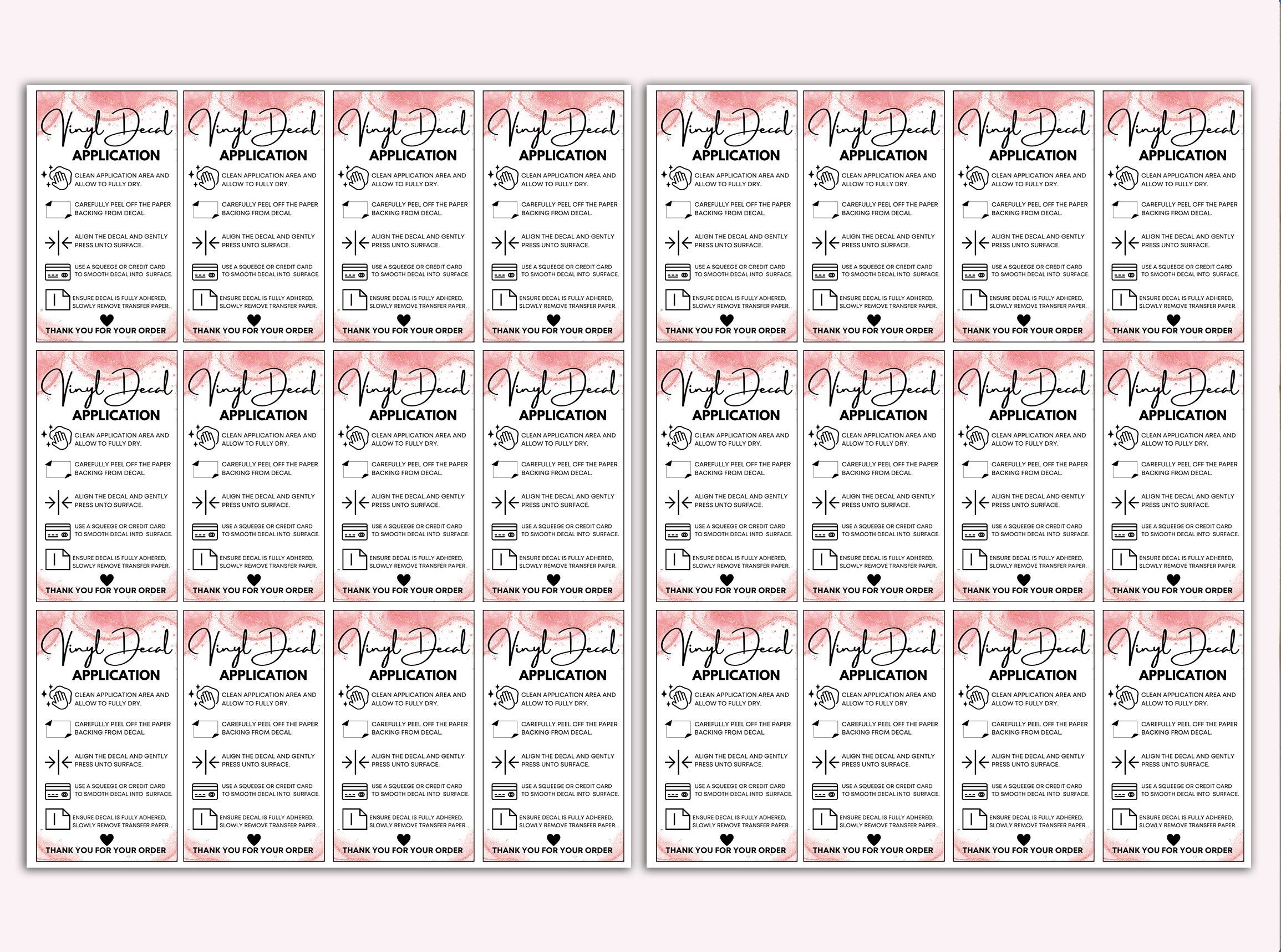 Care Card Bundle, Printable Cup Care Card, PNG, PDF, Vinyl Decal, Shirt ...