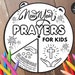 New Year Prayers Coloring Wheel, Bible Activity, Memory Game, Sunday ...