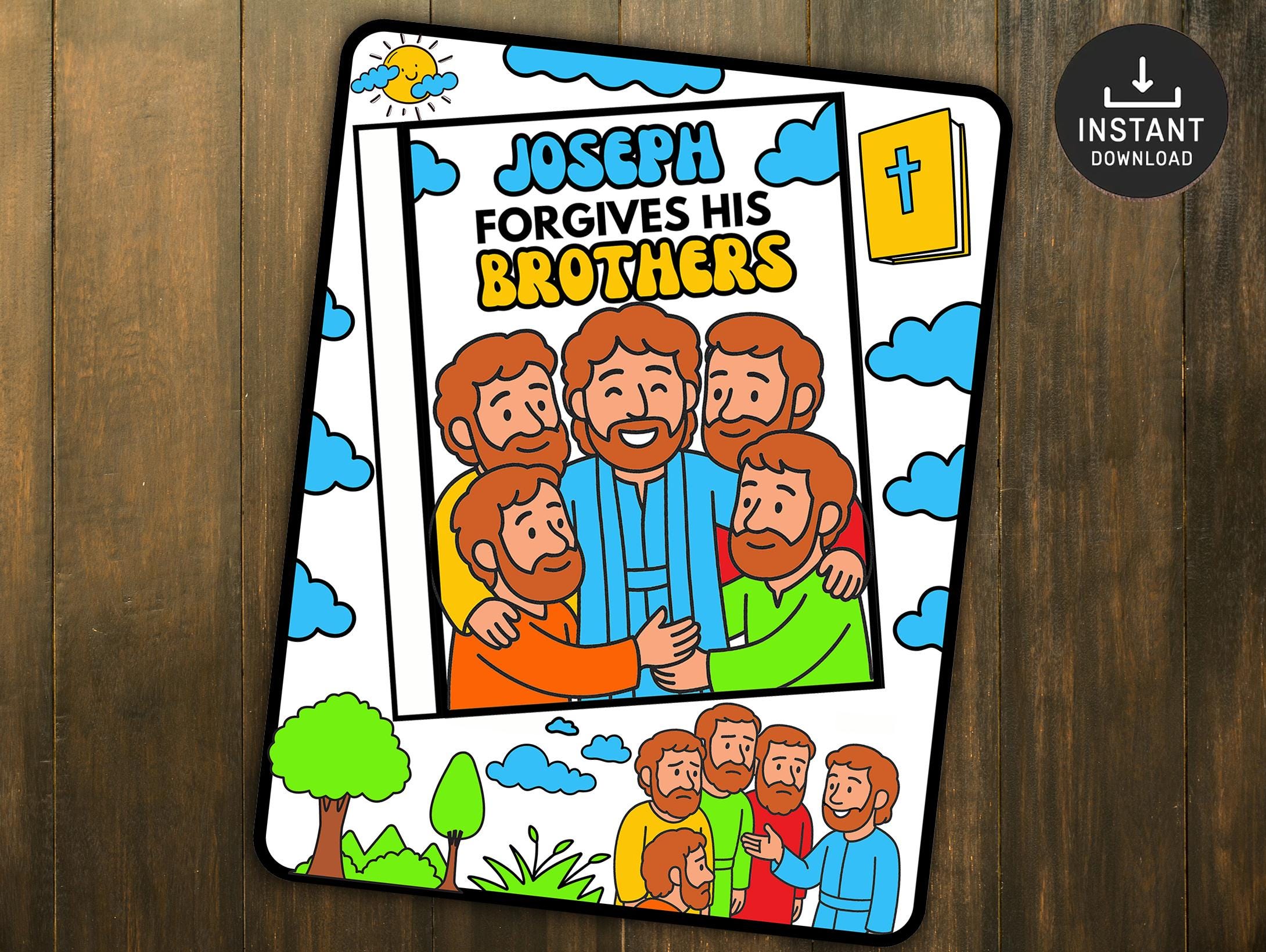 Joseph and His Brothers Mini Book, Bible Lesson, Sunday School, Bible ...