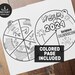 New Year 2024 Blessing Coloring Wheel, Bible Activity, Kids Bible ...