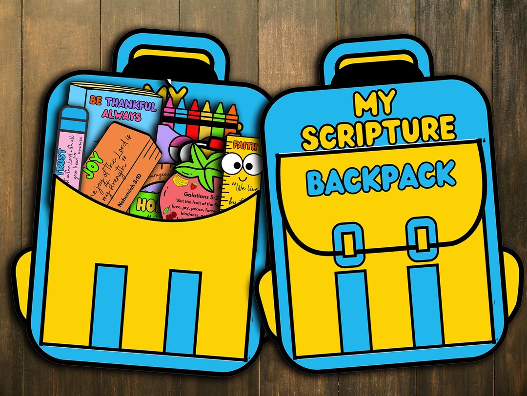Back to School Christian Activity, Spiritual Backpack Bible Craft for ...