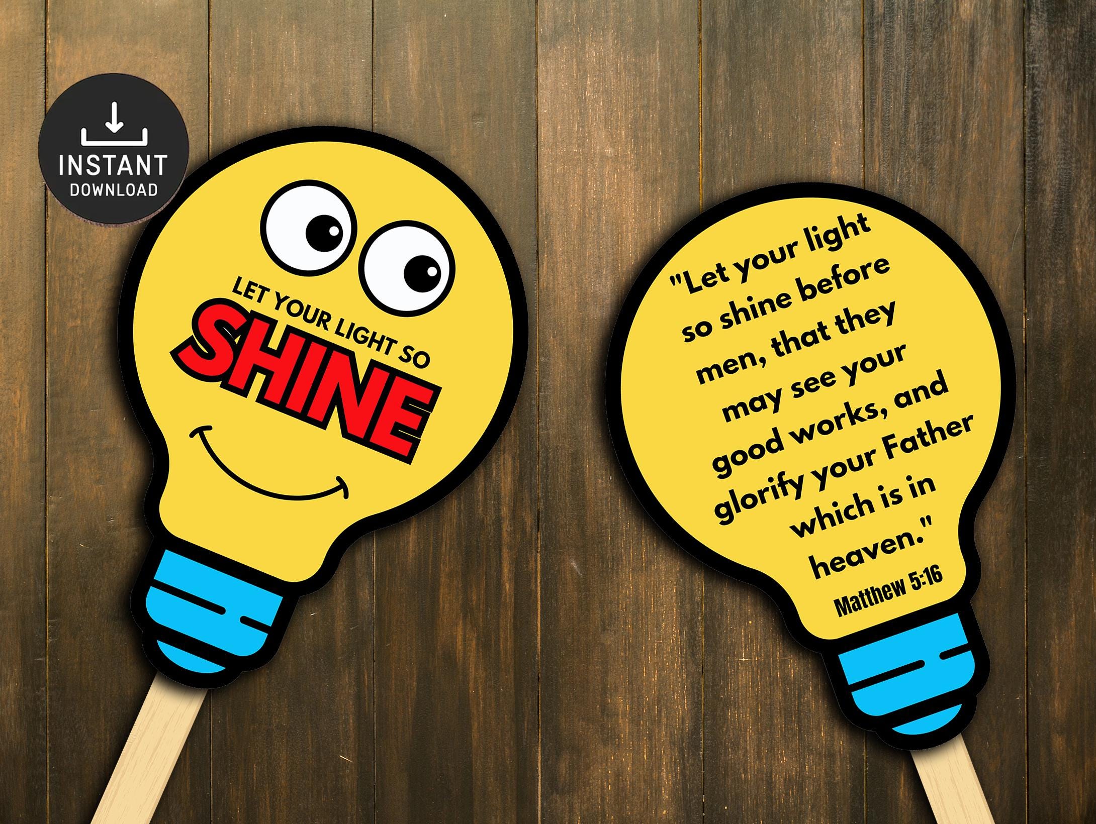 Let Your Light Shine Craft, Sunday School, Great Commission, Jesus ...