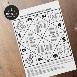 7 Sacraments, Bible Verse Activity, Watercolor, Kids Bible Lesson ...