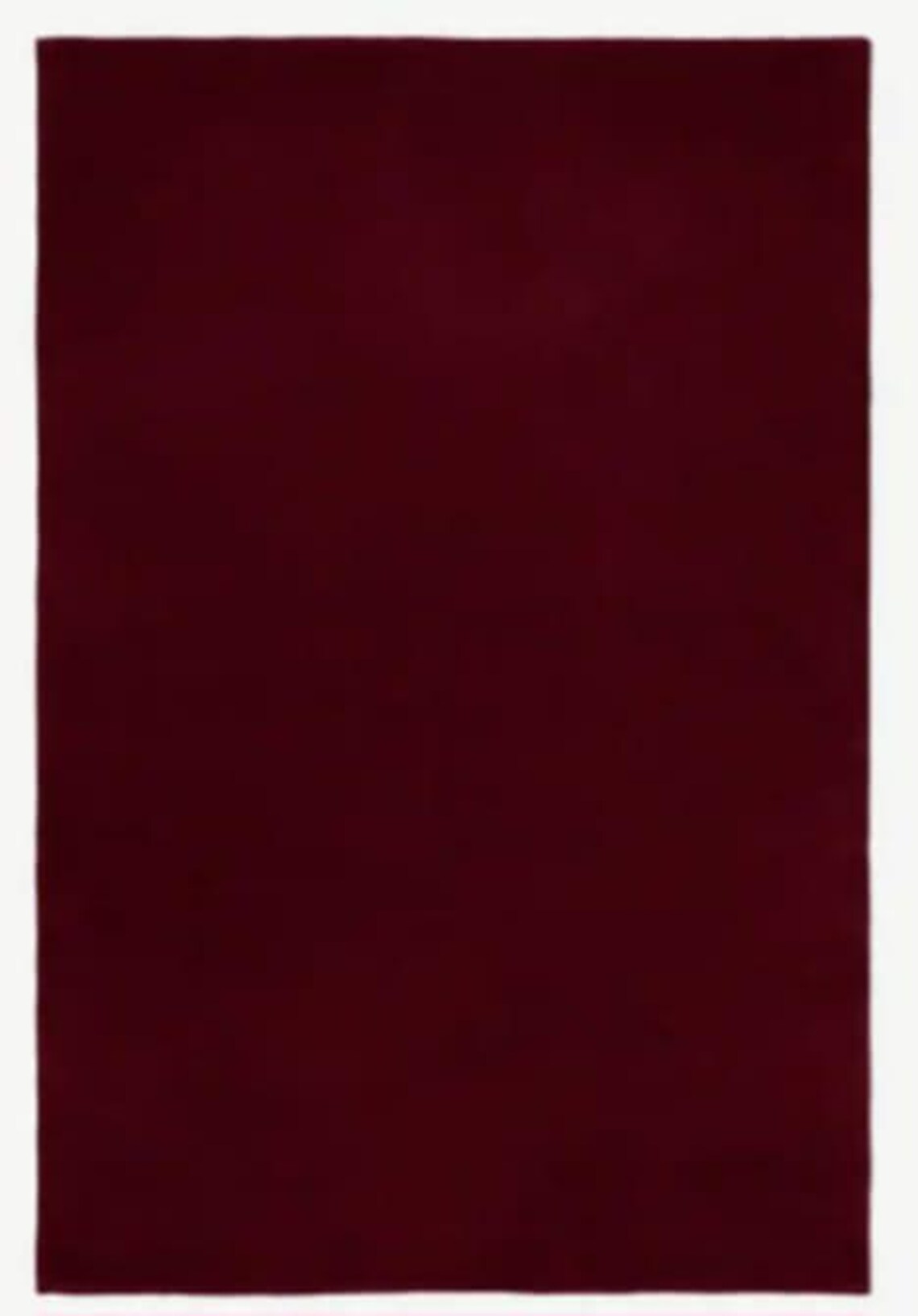 8x10 Burgundy Wool Rug for Living Room Bedroom Solid Plain Maroon Rug ...