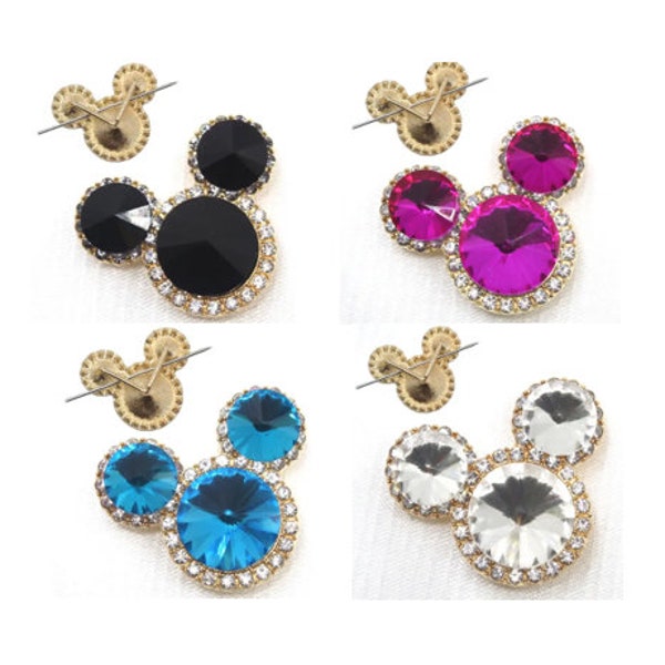 Mickey Mouse Rhinestone Charm - Etsy