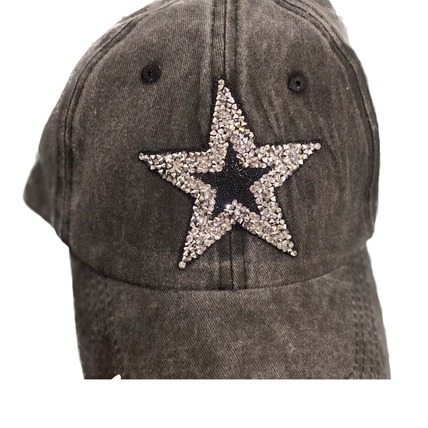 Rhinestone Cap - Etsy