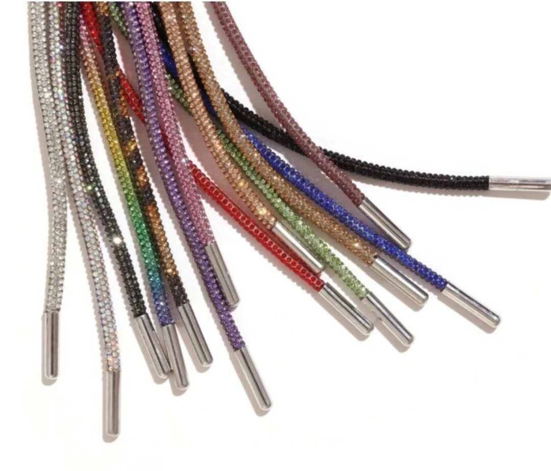 Crystal Rhinestone Bling Shoelaces Hoodie and Jogger Laces Glitter ...