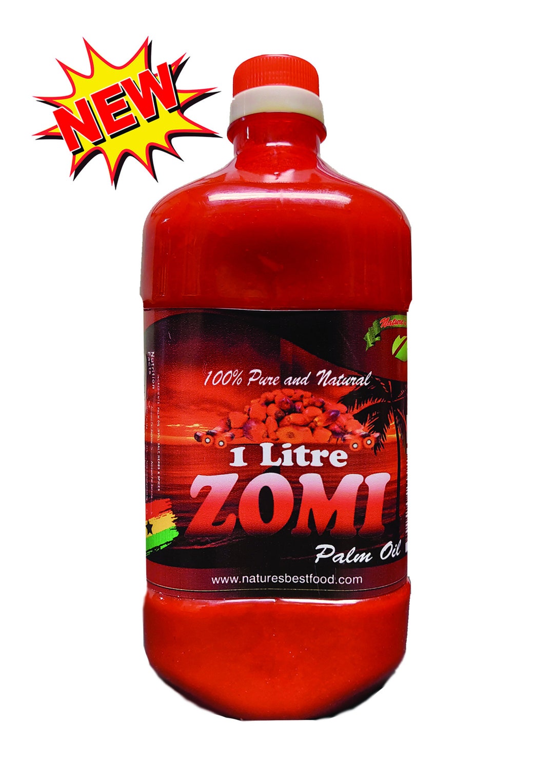 ZOMI Original Organic Ghana Red Palm Oil 1 Liter - Etsy