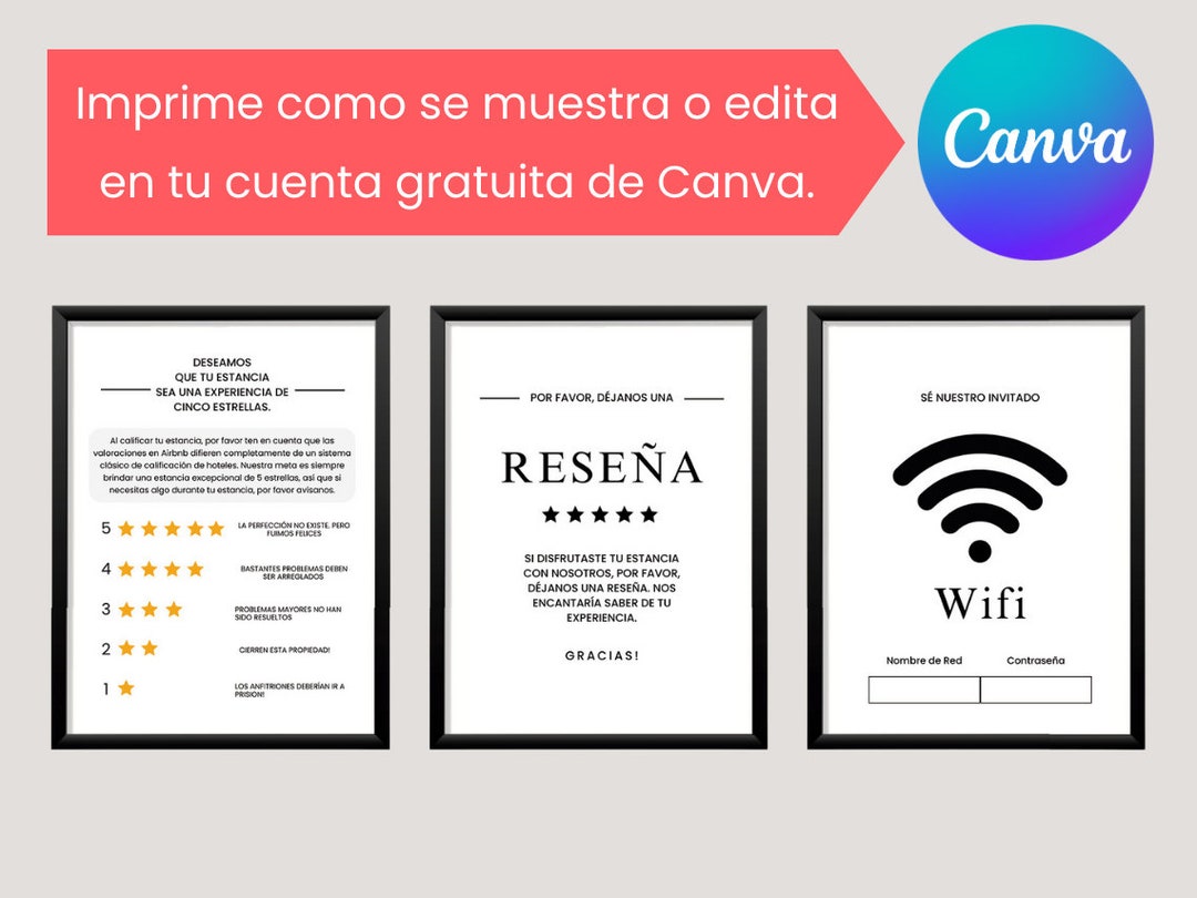 Star Rating Guide Rating Explanation Template Editable Airbnb 5 Star ...