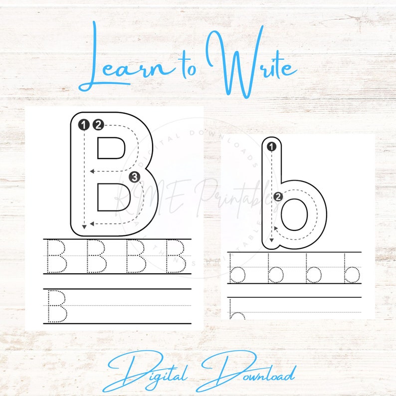 Printable Alphabet Tracing Bundle - Digital Download - Letter Tracing A ...