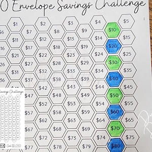 100 Envelope Savings Challenge, Instant Download - Etsy