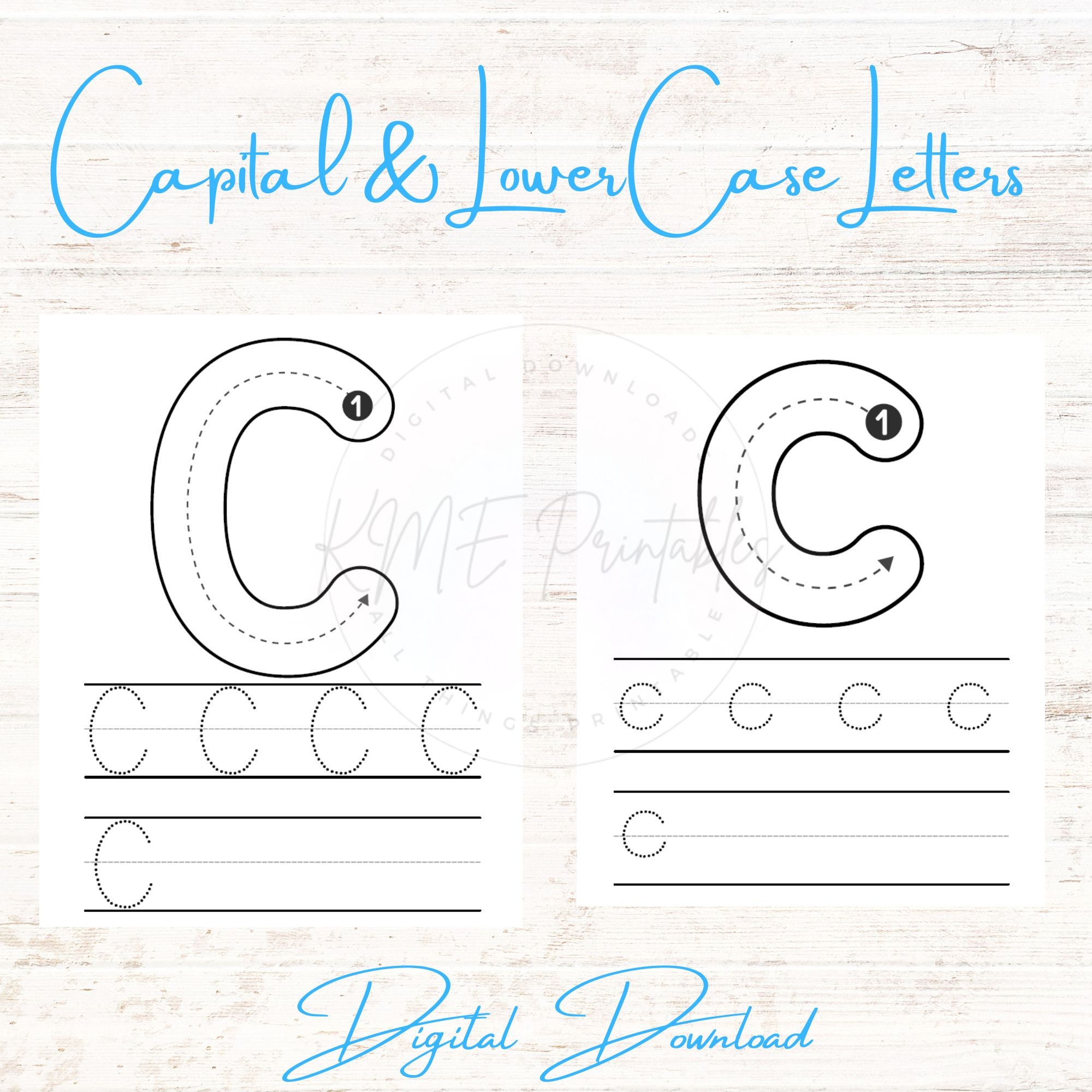 Printable Alphabet Tracing Bundle Digital Download Letter Tracing A-Z ...