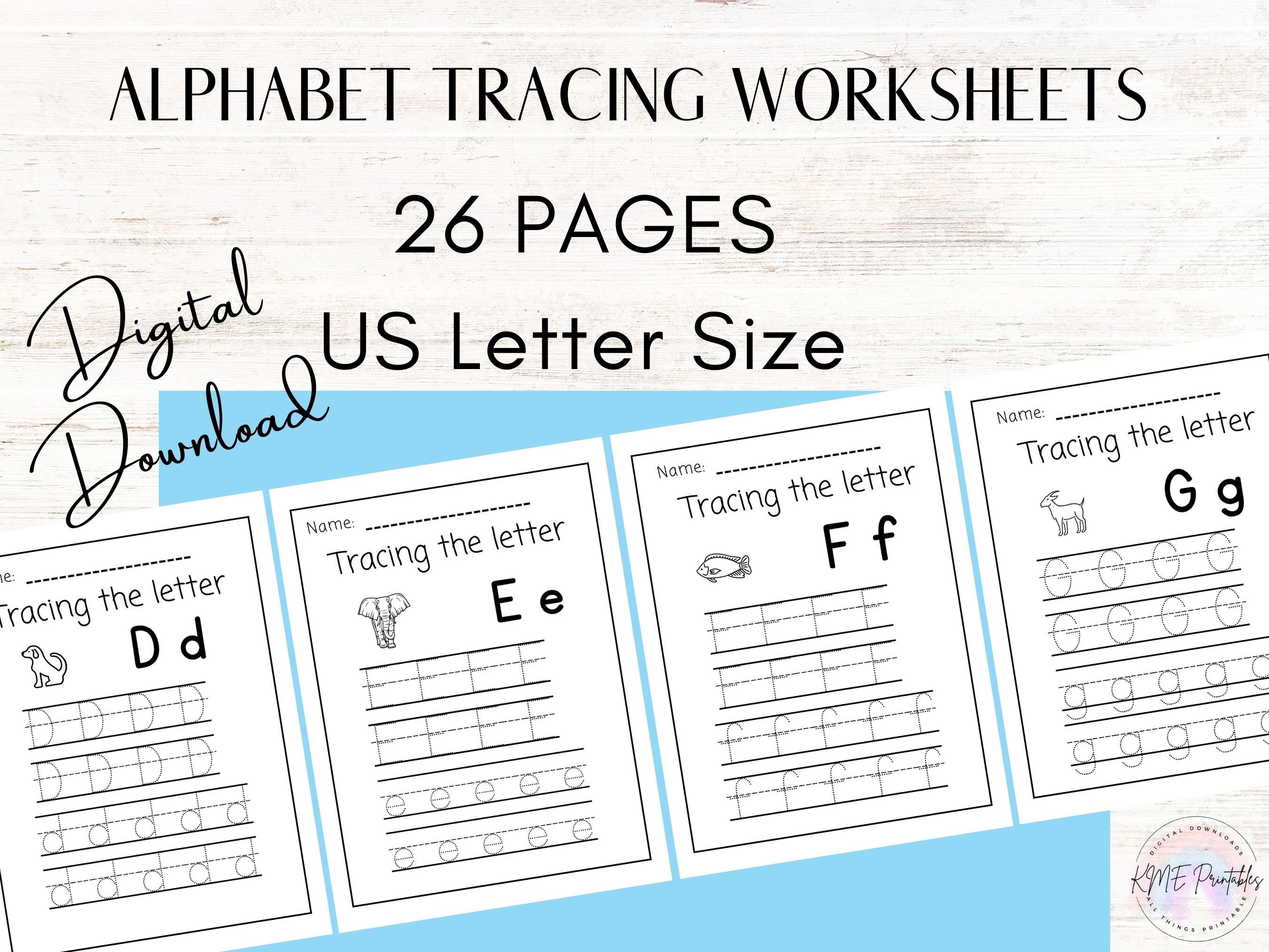 Alphabet Tracing Worksheet, Printable Alphabet Tracing Worksheet ...