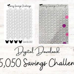 Magical Vacation Savings Challenge, Saving Challenge, Instant Download ...