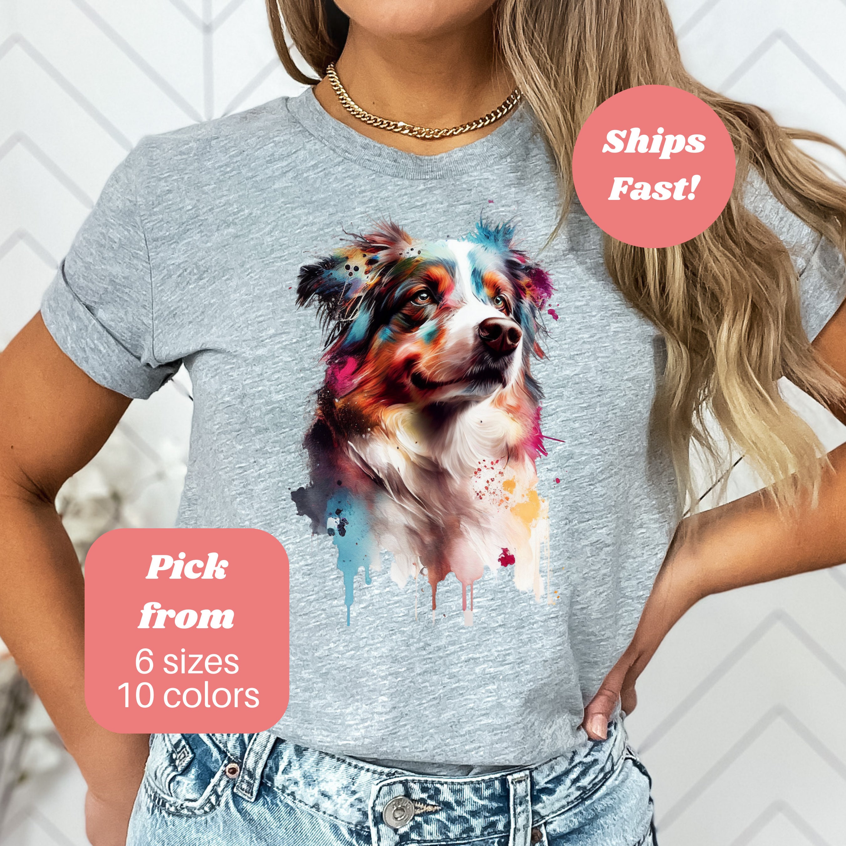 Australian Shepherd Shirt, Aussie Tee Shirt, Shepherd Dog Shirt, Dog ...