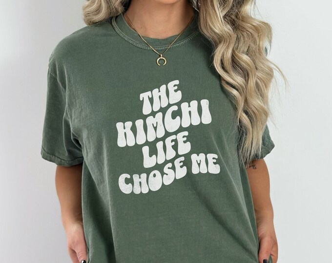 Comfort Colors Funny Kimchi Shirt, Korean Food Tee Shirt, Kimchi T ...