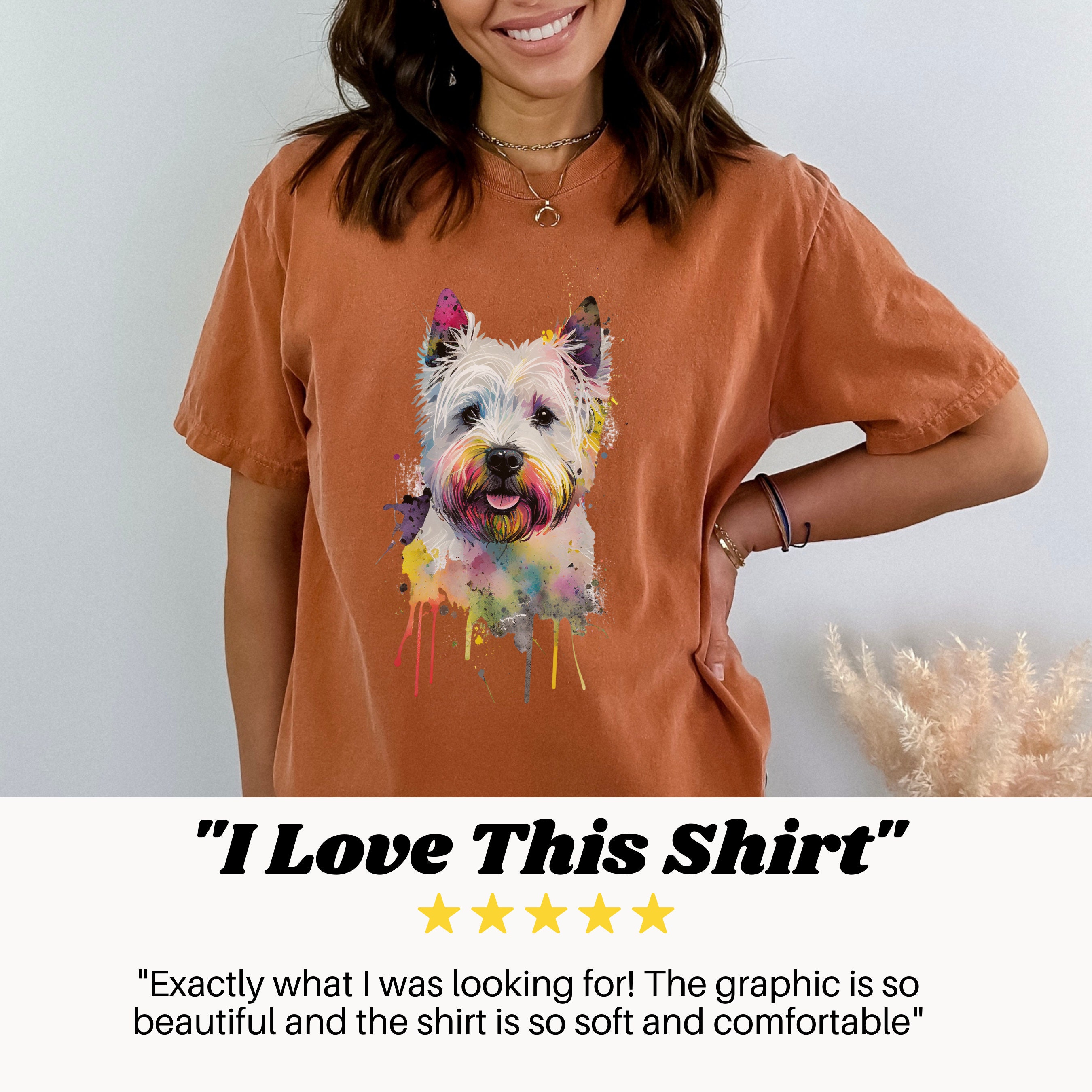 Comfort Colors West Highland Terrier Shirt, Westie Tee Shirt, Westie ...