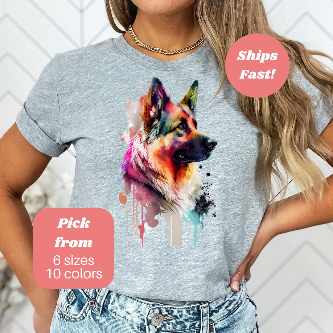 German Shepherd Shirt, German Shepherds Tee Shirt, Shepherd Dog Shirt, Dog Lover T-shirt, Shirt ...