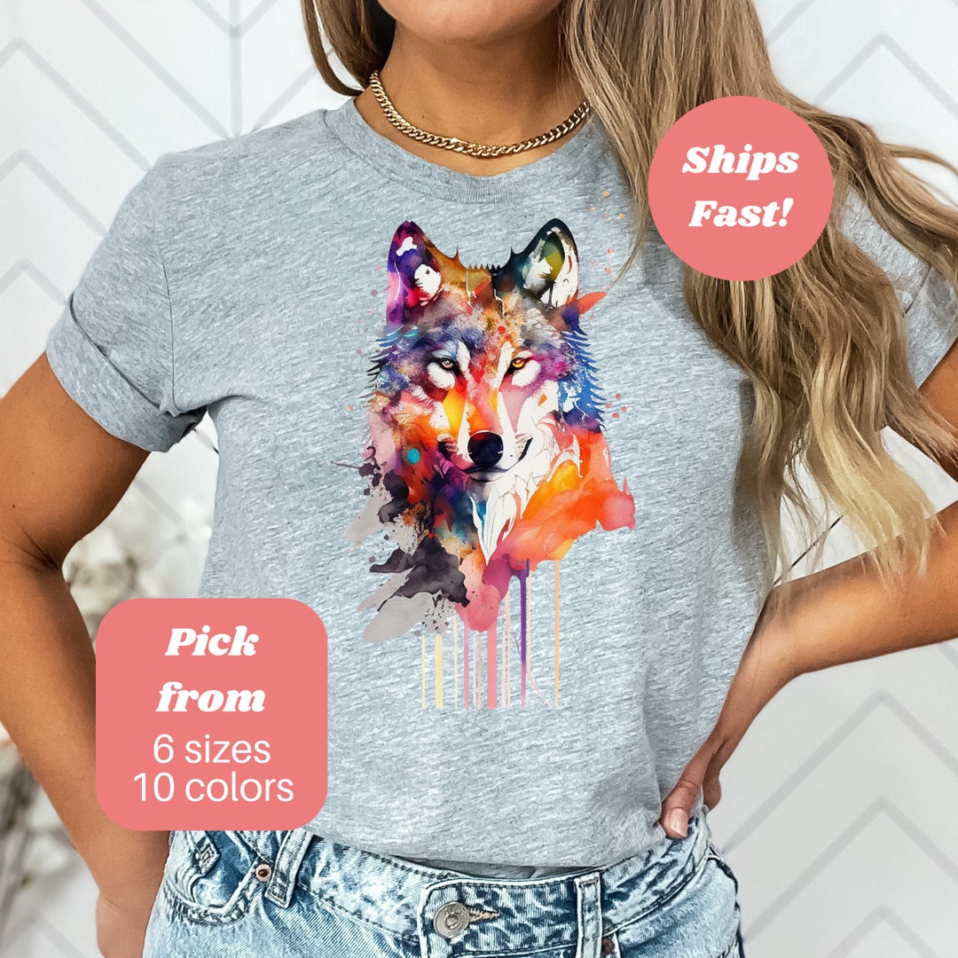 Wolf Tee Shirt, Wolf Shirt, Wolf Tee, Wolf T-shirt, Wolf Shirts, Wolf ...