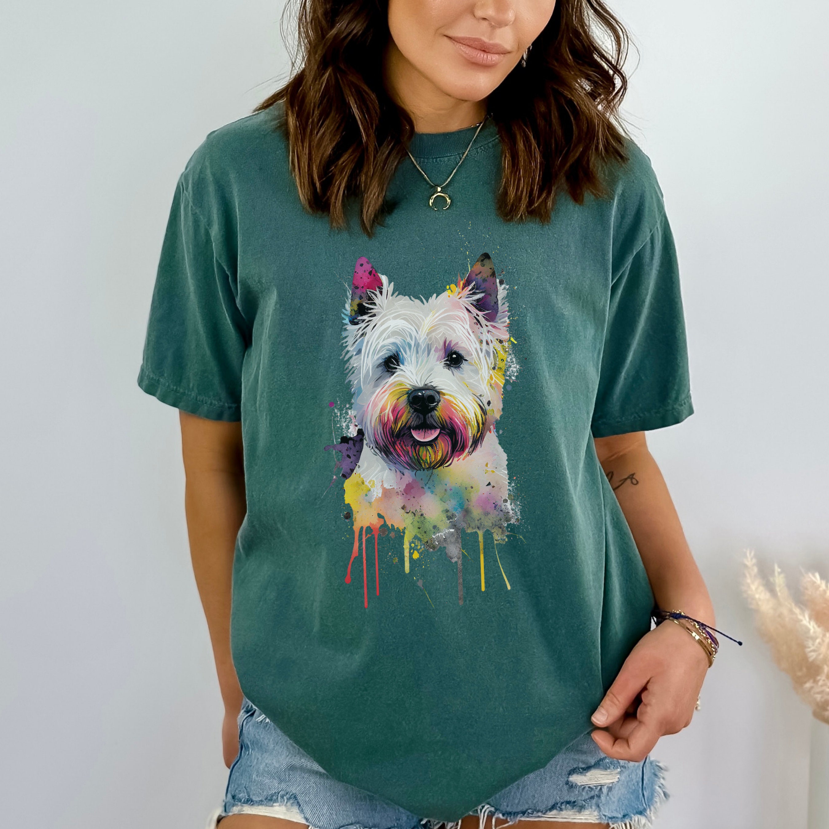 Comfort Colors West Highland Terrier Shirt, Westie Tee Shirt, Westie ...