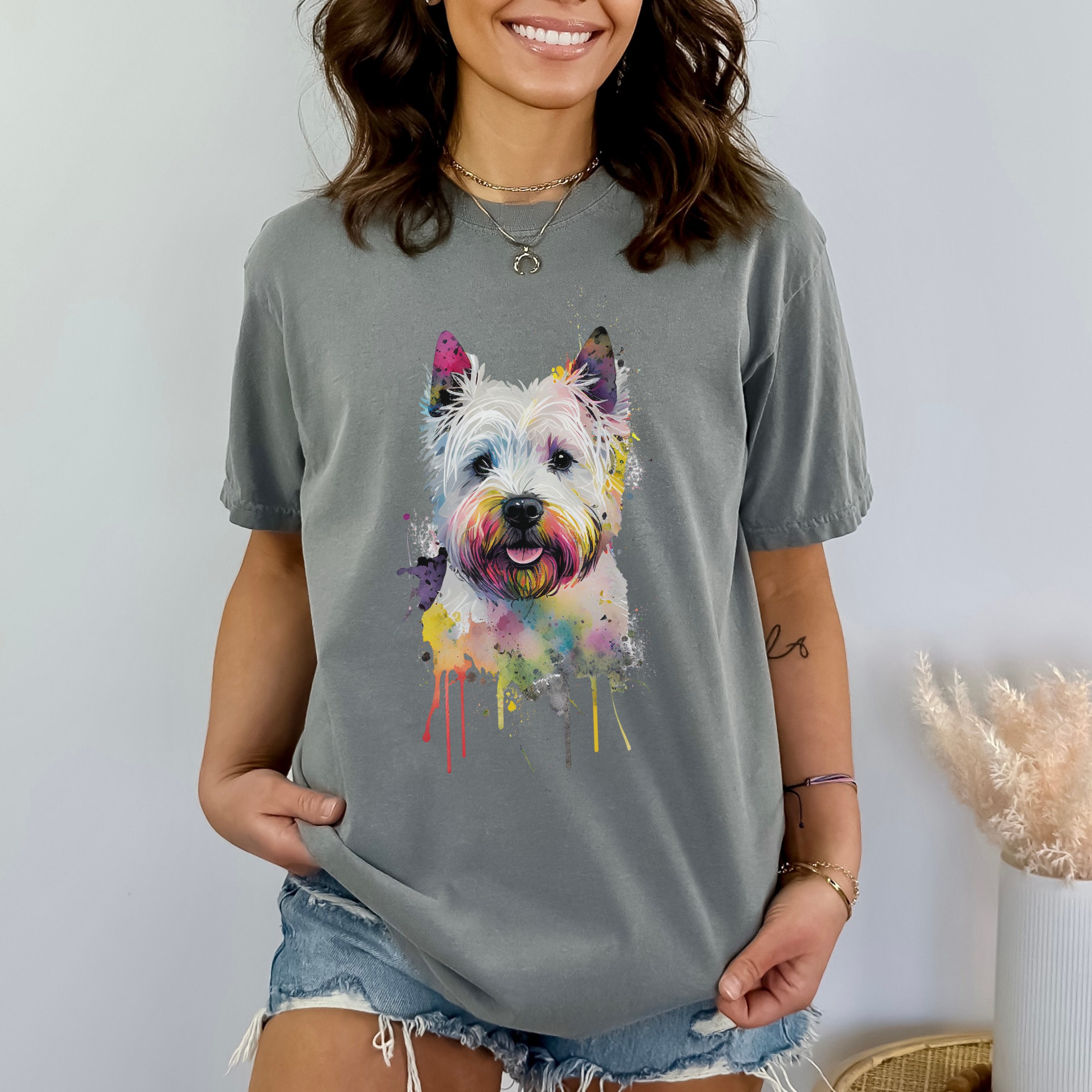 Comfort Colors West Highland Terrier Shirt, Westie Tee Shirt, Westie ...