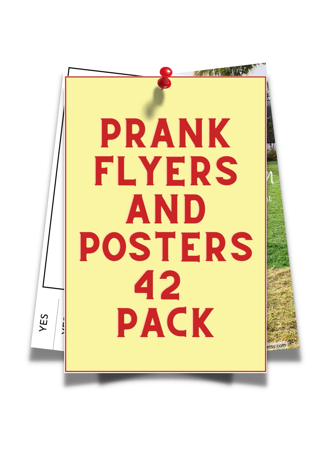 42 Prank Flyers and Posters Pack - Etsy