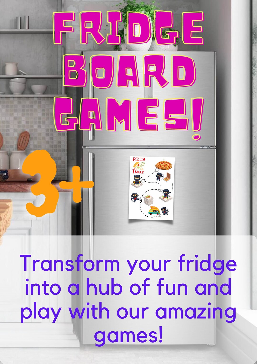 Fridge Board Games Set for 2 Players. - Etsy