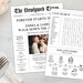 Newspaper Wedding Program Template Edit on Canva Fully - Etsy