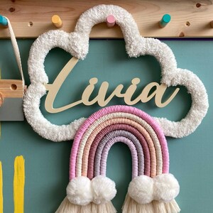 Macrame Rainbow Wall Hanging Baby Shower Gift New Baby - Etsy