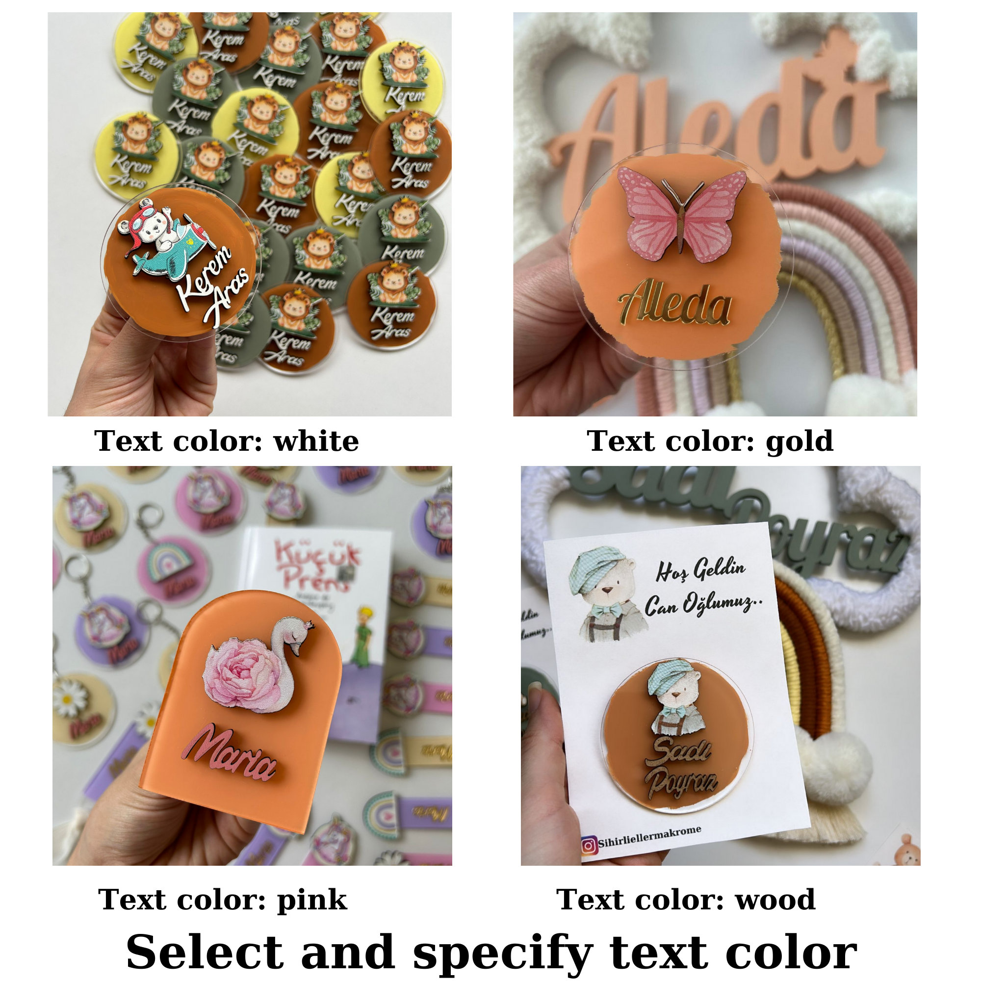 Teddy Bear Concept, Personalized Magnet, Custom Fridge Magnet, Baby ...