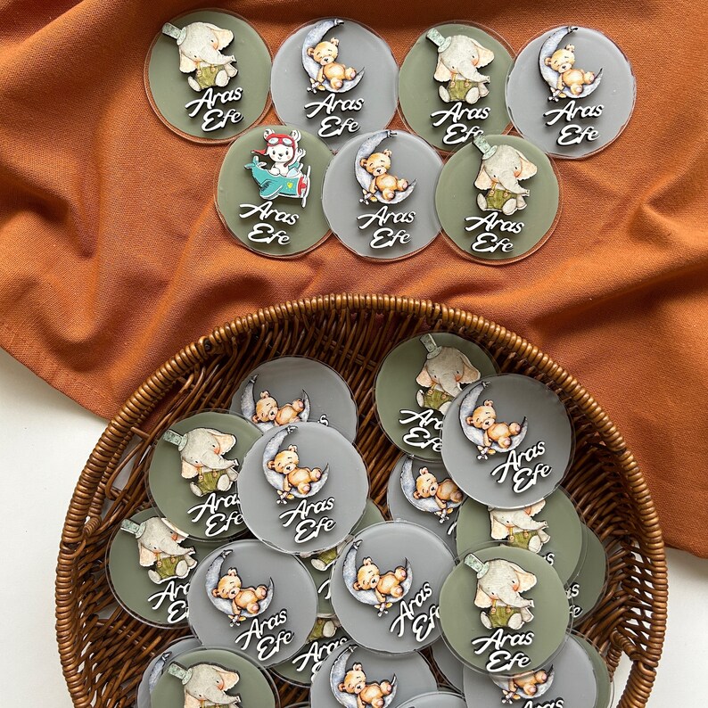 Teddy Bear Concept, Personalized Magnet, Custom Fridge Magnet, Baby ...