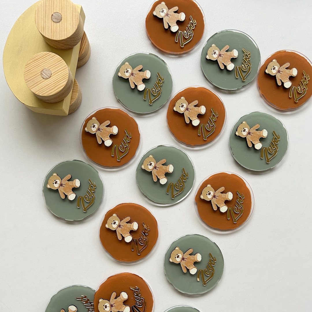 Teddy Bear Concept, Personalized Magnet, Custom Fridge Magnet, Baby ...