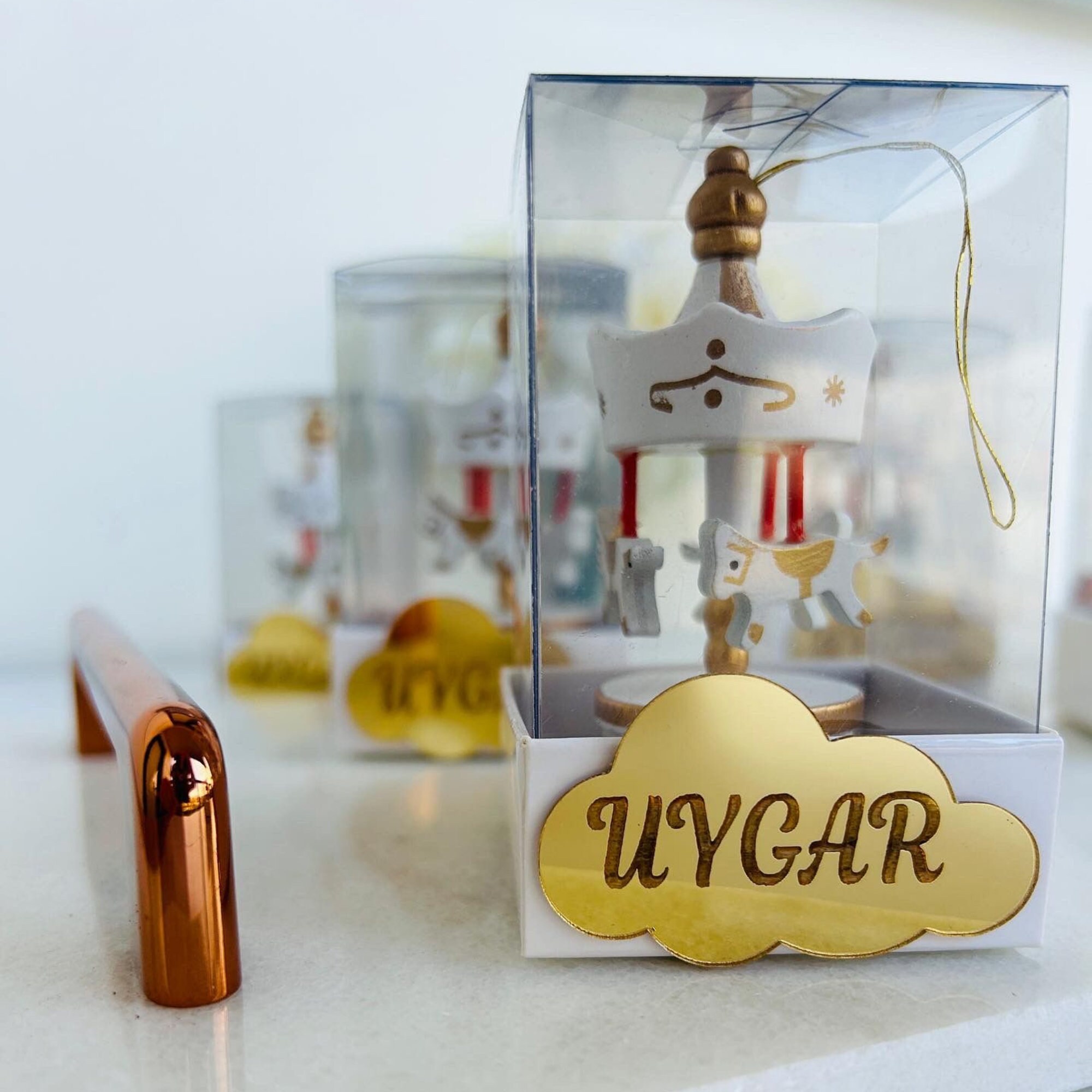 White Carnival Party Favors, Carousel Theme Gift, Carousel Favor Box ...