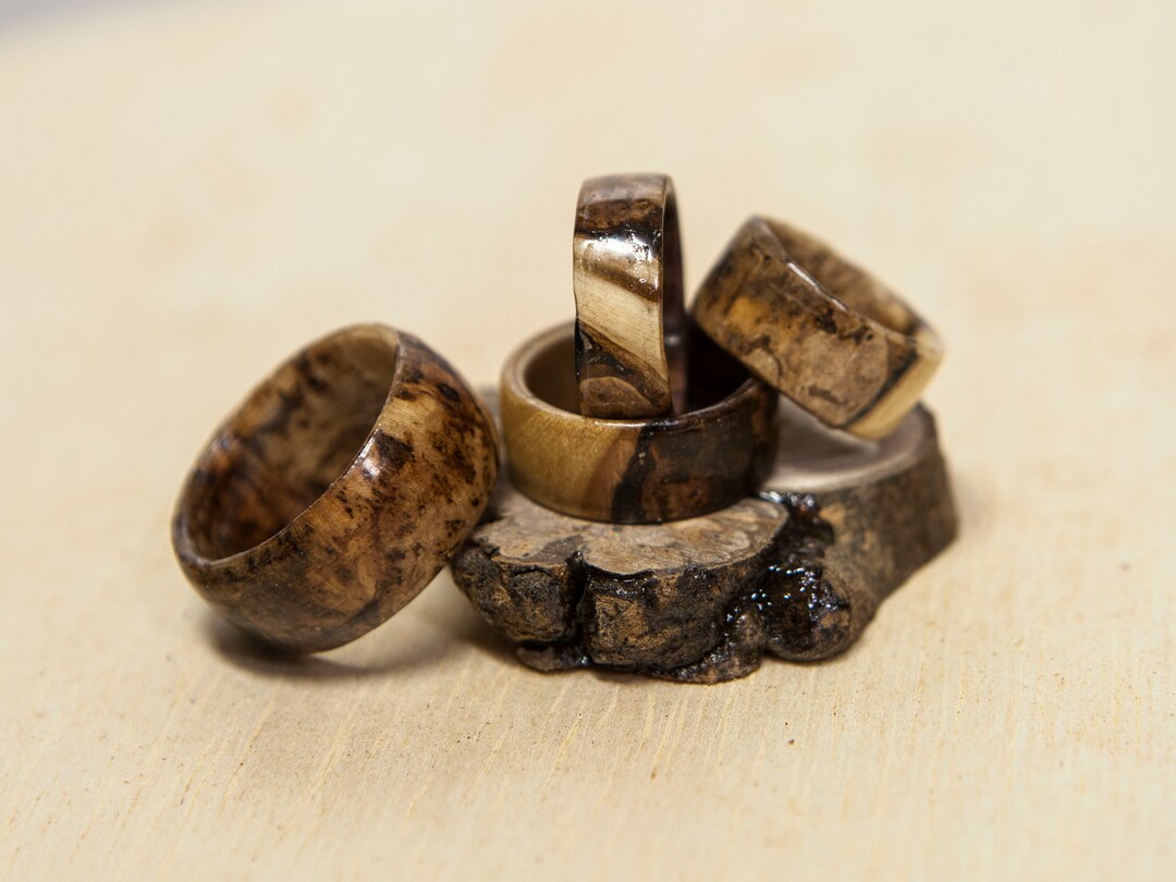 Hickory Burl Ring - Etsy