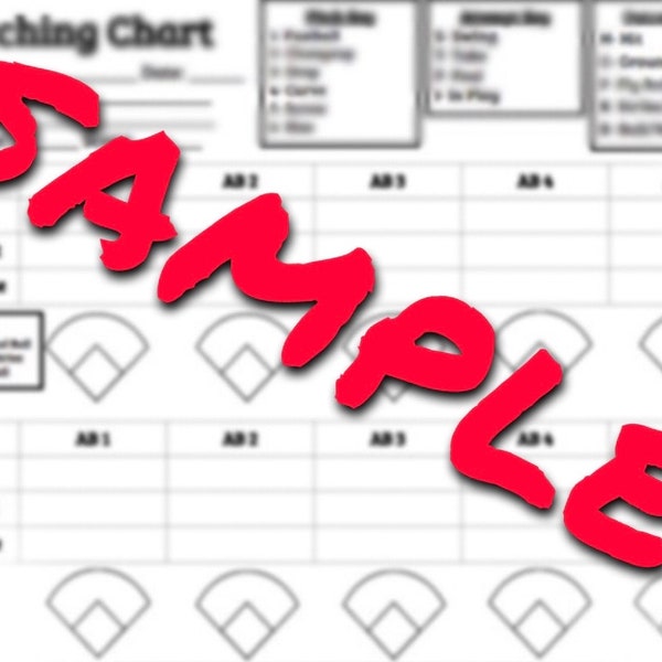 Softball Pitch Chart - Etsy