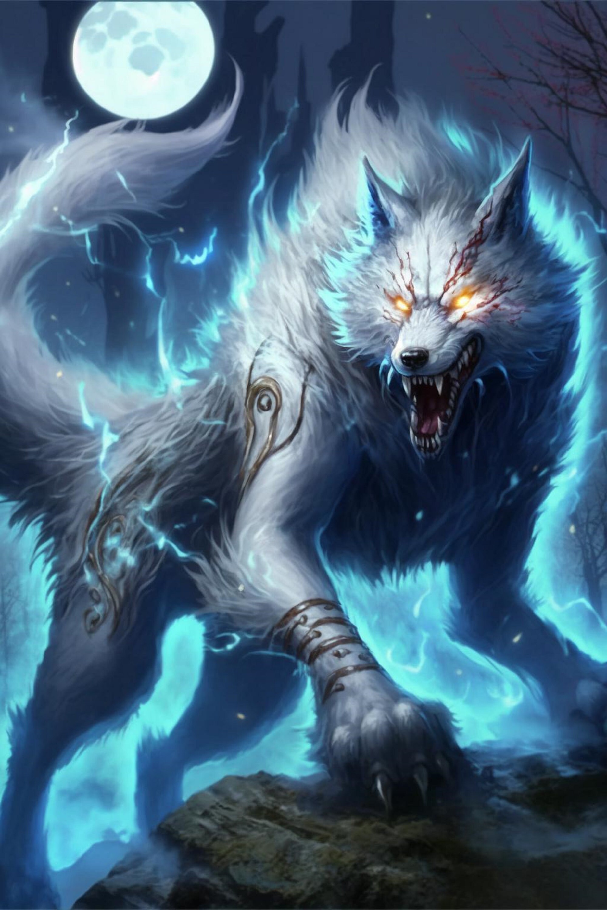 Lightening Wolf Design PNG, Digital Downloads, Instant Download - Etsy
