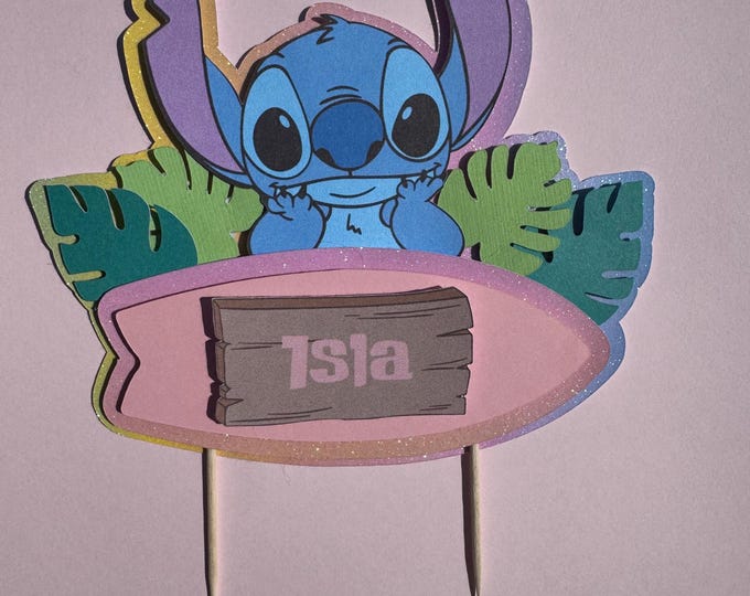 Stitch Cake Topper 3D - Etsy