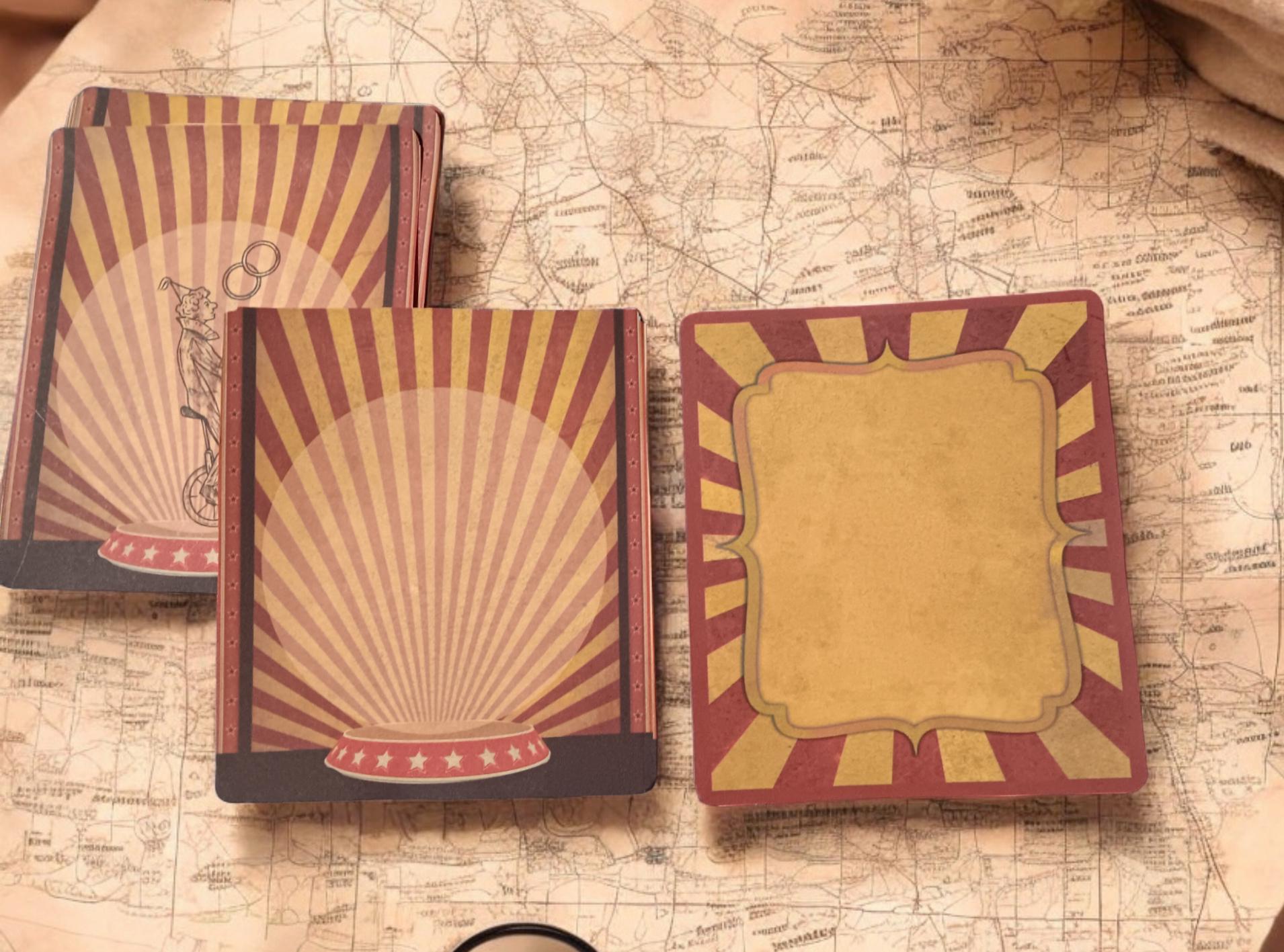 Circus Journal Cards Printable Circus Junk Journaling Cards Vintage ...